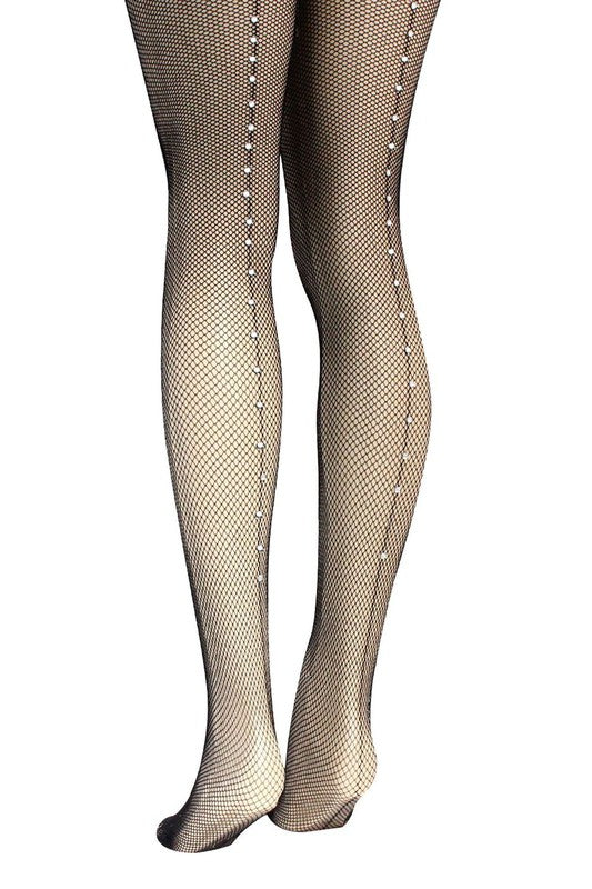 Rhinestone Fishnet Pantyhose – Le Pink Chateau